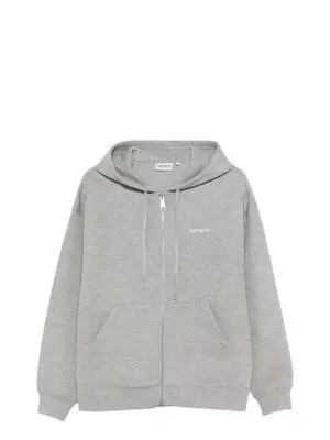 Carhartt Work In Progress Drawstring Zip Sweatshirt - Grey