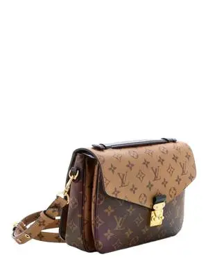 LOUIS VUITTON Pochette Metis Reverse Monogram Canvas Crossbody Bag - Brown