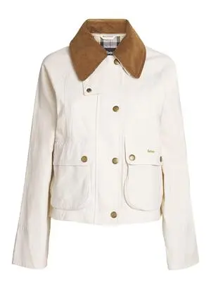 Barbour Cotton Cropped Beadnell Jacket - Ivory