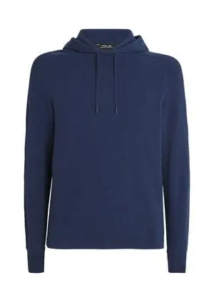 Rlx Ralph Lauren Waffle-knit Hoodie - Navy