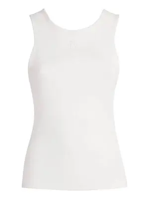 CLAUDIE PIERLOT Stretch-Cotton Logo Tank Top