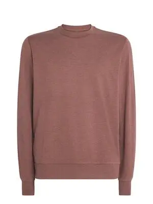 Vuori Ponto Performance Sweatshirt - Brown