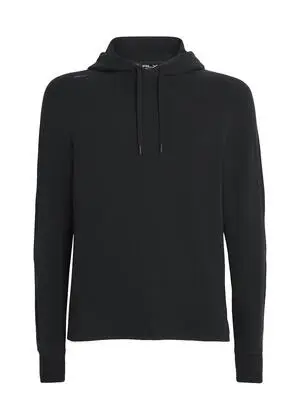 Rlx Ralph Lauren Waffle-knit Hoodie - Black