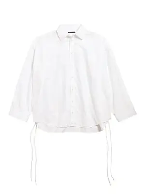 Balenciaga Oversized Cotton Shirt - White