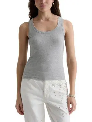 Ag Ashley Scoop Neck Tank - Heather Grey