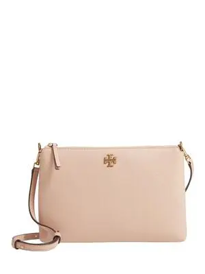 TORY BURCH Mercer Pebbled Zip Crossbody Bag