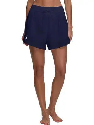 Polo Ralph Lauren Organic Cotton And Linen Drawstring Shorts - Navy Blue