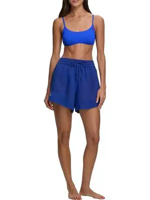 Polo Ralph Lauren Organic Cotton And Linen Drawstring Shorts - Ultramarine
