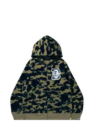 A BATHING APE 1st Camo Full Zip Hoodie - Green