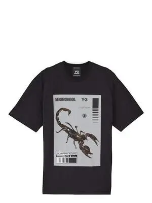 Adidas Y3 Nbhd Graphic T-shirt - Black Granite