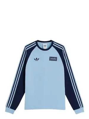 Adidas Longsleeve Tee Shirt - Clear Sky Blue Night Indigo