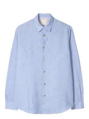 Paul Smith Light Linen Shirt - Blue