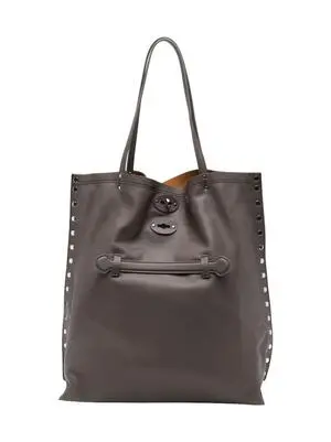 ZANELLATO A'spasso Saeta Medium Leather Handbag - Brown