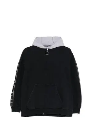 Balenciaga Cotton Zip-up Hoodie - Black
