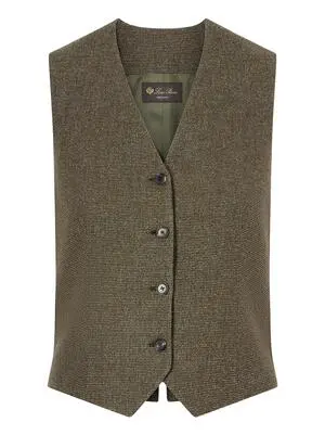 Loro Piana Wool And Cashmere-blend Vest - Green
