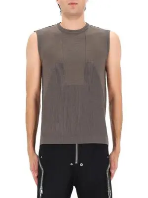 Rick Owens Sleeveless Knit Sweater - Brown