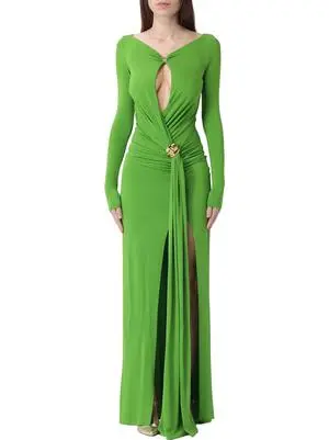 Elisabetta Franchi Long Sleeve Dress - Green