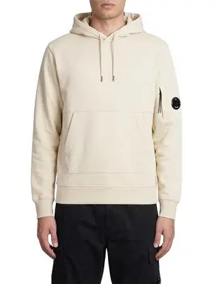 C.P. COMPANY C.P. Company Logo Detail Hoodie Ice