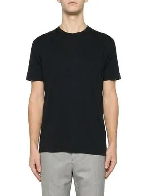 TOM FORD Crewneck Lyocell And Cotton Blend T-shirt Black