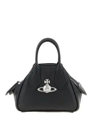 VIVIENNE WESTWOOD Orb Logo Top Handle Bag - Black