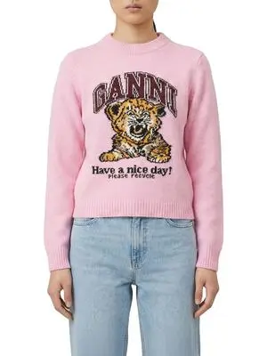 GANNI Sweater - Pink