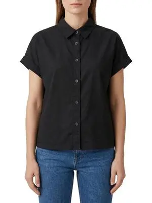 Y’s Shirt Classic Collar, Short Sleeve - Black