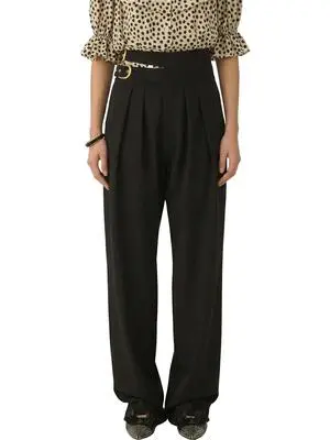 Chloé High-waisted Tailored Pants - Black