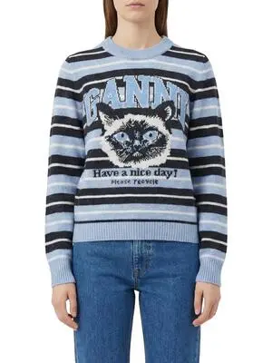 GANNI Sweater - Gnawed Blue