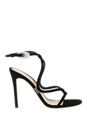 GIANVITO ROSSI Heeled Strappy Sandal - Black