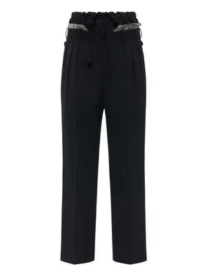 MAISON MARGIELA Laye Pleated Trouser - Black