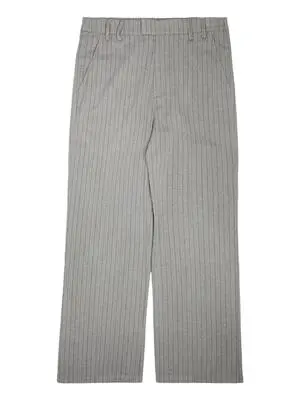 KROST Herringbone Pleated Trousers - Grey