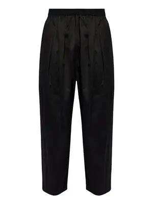 MAISON MARGIELA Coated Pleated Trousers - Black