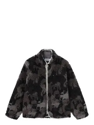AMBUSH Camouflage Boa Jacket - Grey