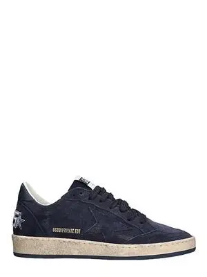 GOLDEN GOOSE Ball Star Suede Trainers - Navy