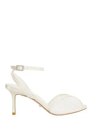 DUNE Musings Mesh Heeled Sandals - Ivory Synthetic