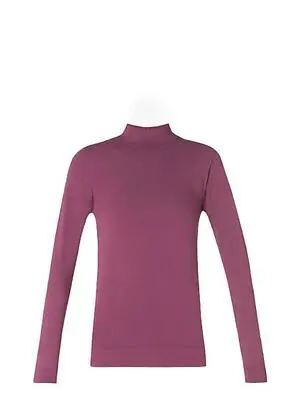 Sweaty Betty Modal High-neck Base Layer Ski Top - Plum Purple