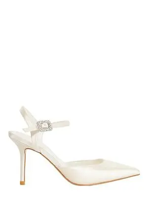 DUNE Celebrant Satin Court Shoes - Ivory Satin