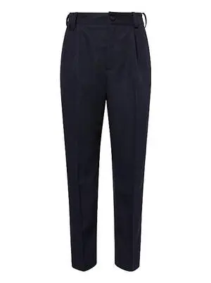 Jacquemus Le Pantalon Croisiére Linen-blend Trousers - Dark Navy