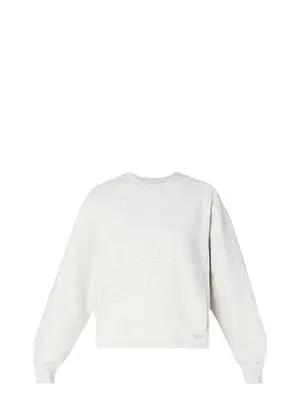 Sweaty Betty Cotton-blend Crewneck Sweatshirt - Ice Grey Marl