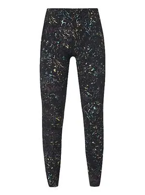 Sweaty Betty Power 7/8 Foil Workout Leggings - Black Melting Print
