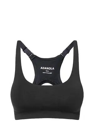 ADANOLA Seamless Racerback Sports Bra - Black