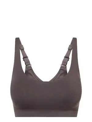 ADANOLA Seamless Racerback Sports Bra - Coffee Bean