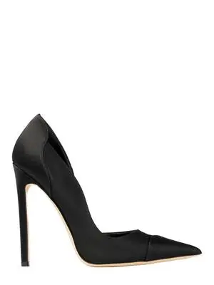 JIMMY CHOO Brigitte 120 Satin Pumps - Black