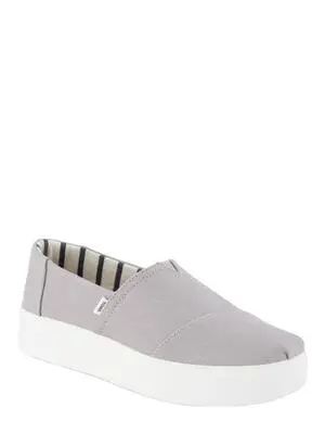 Toms Asher Platform Slip-on Sneaker - Medium Grey