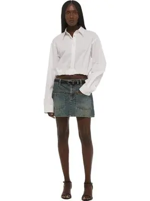 Helmut Lang Denim Mini Skirt - Tinted Vintage Blue
