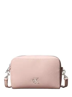 Calvin Klein Minimal Monogram Phone Crossbody - Pale Conch
