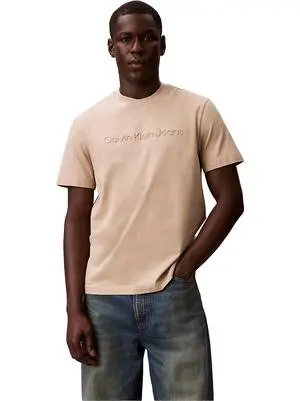 Calvin Klein Embossed Logo Classic T-shirt - White Pepper