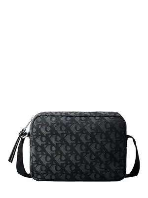 Calvin Klein Allover Monogram Camera Bag - Black