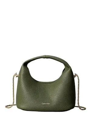 Calvin Klein Pebble Grain Small Slouchy Bag - Cypress