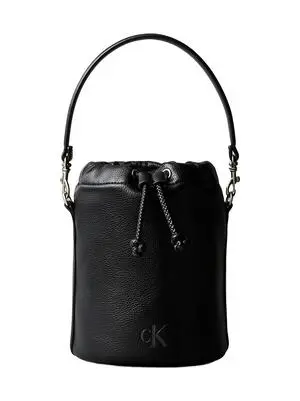Calvin Klein Pebble Grain Bucket Bag - Black